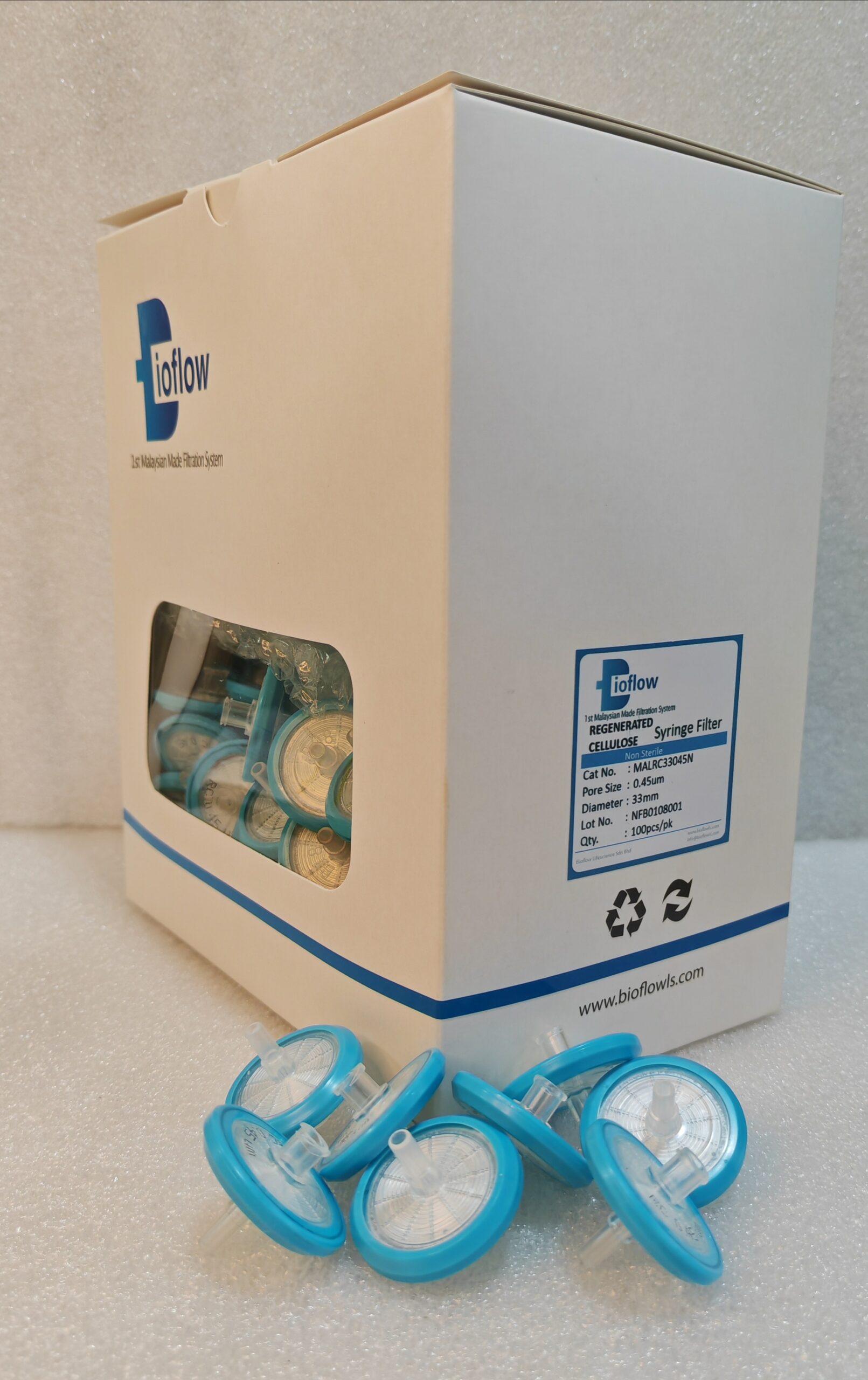 Regenerated Cellulose (RC) Syringe Filter – Bioflow Lifescience Sdn Bhd